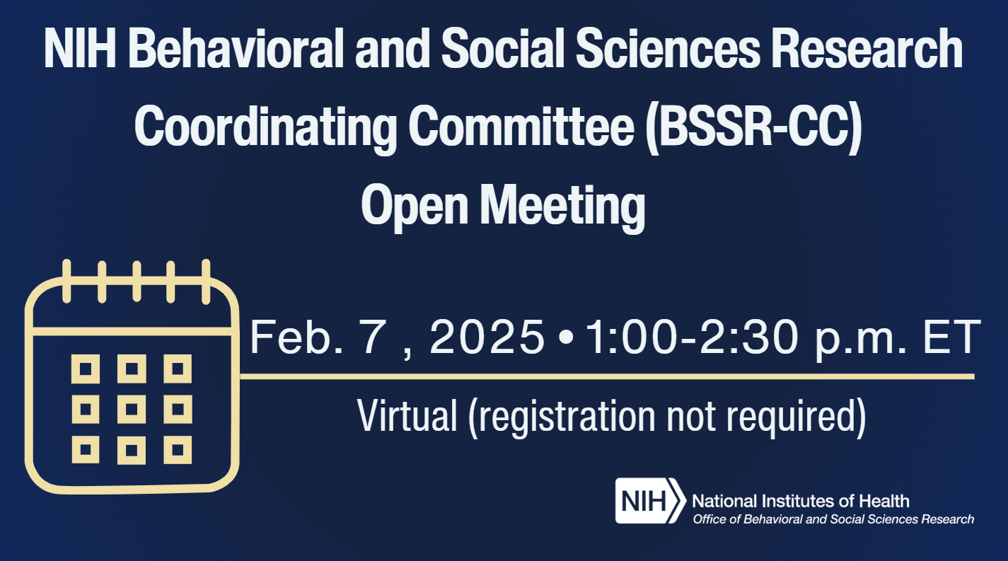 NIH Behavioral and Social Sciences Research Coordinating Committee ...